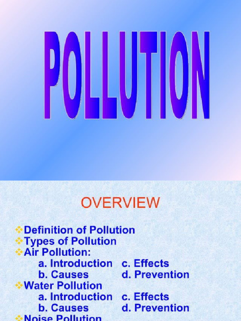 Pollution | PDF