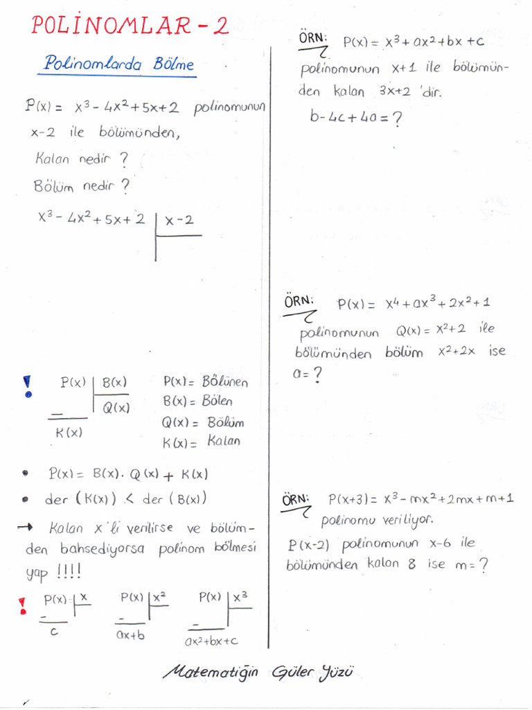 38 Polinomlar 2 | PDF