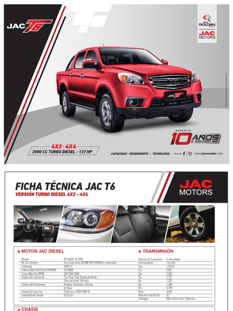 JAC T6 Diesel 2021 Compressed | PDF