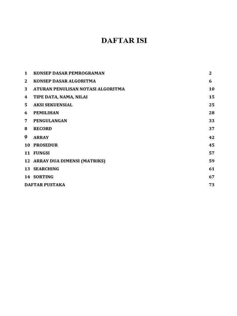 Dasar Pemrograman | PDF