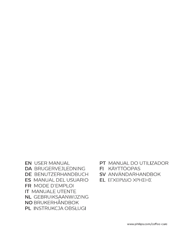 Manual Philips Series 2200 EP2221 (Español - 298 Páginas) | PDF
