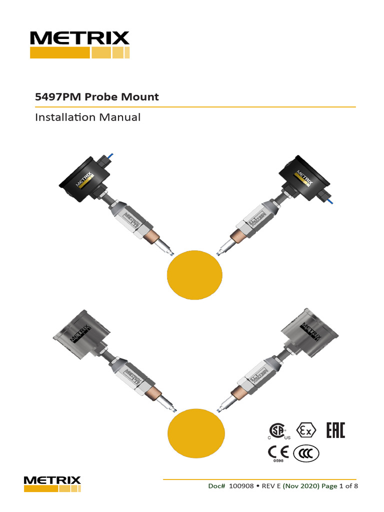 5497PM Probe Mount: Installation Manual | PDF