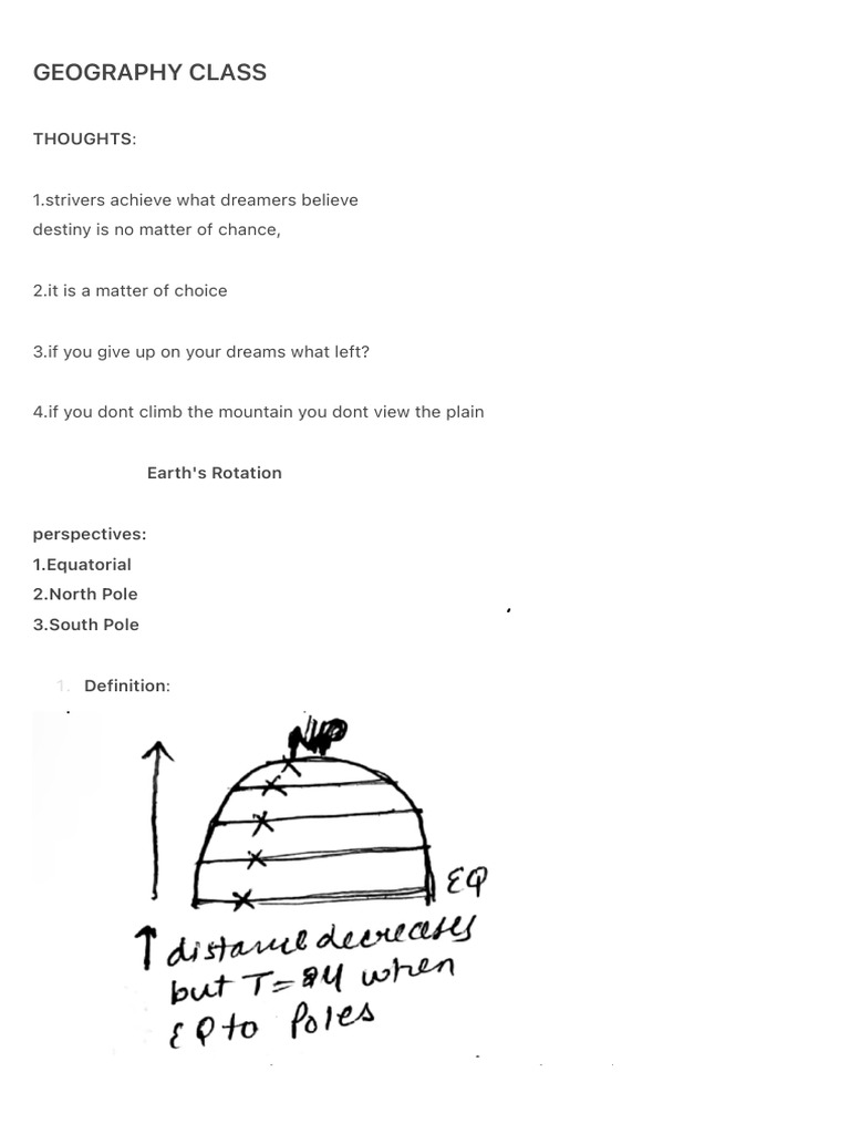 Geography Class | PDF