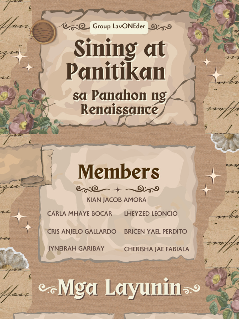 Sining at Panitikan Sa Panahon NG Renaissance | PDF