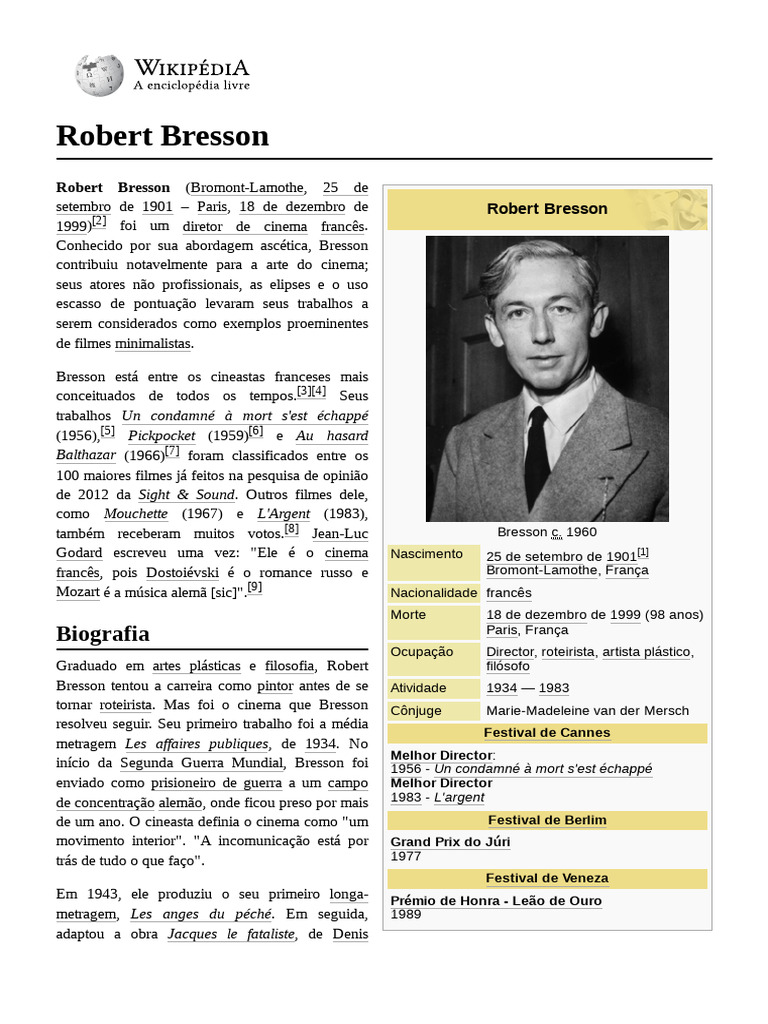 Robert Bresson | PDF