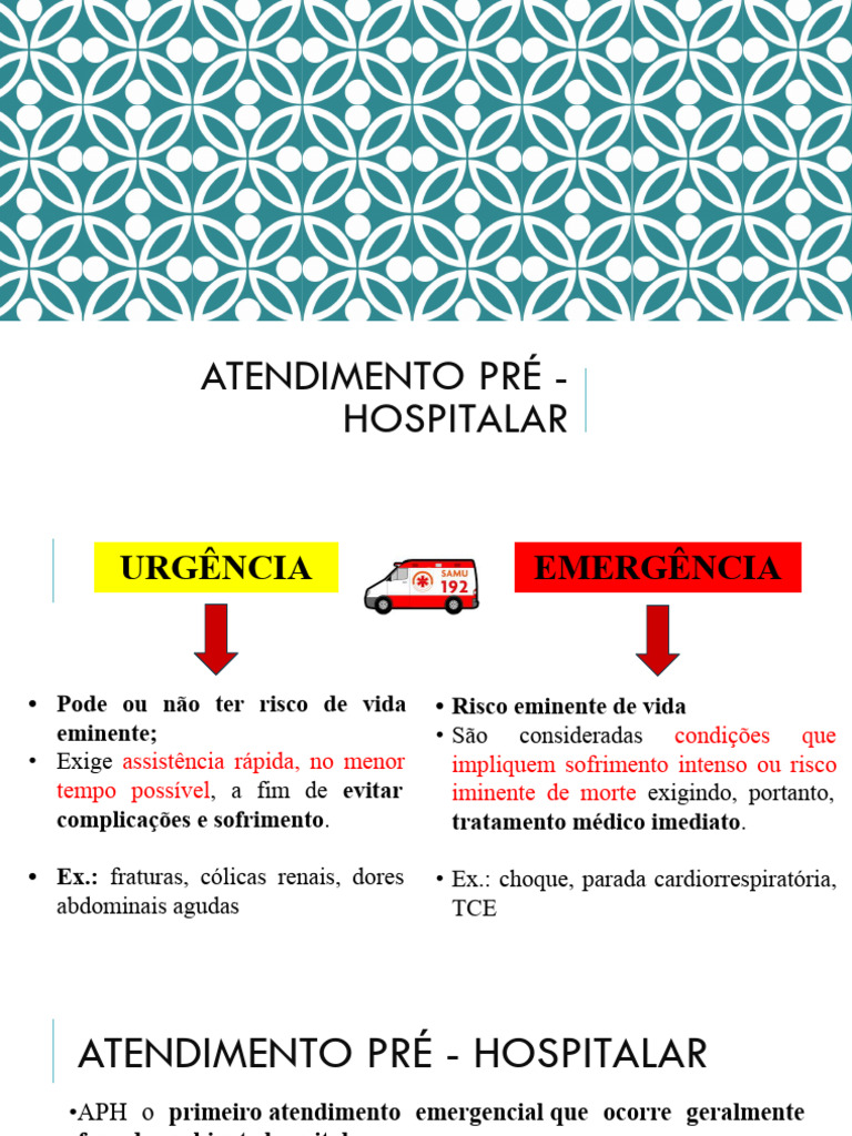 Aula 02 - Aph, Traumas, Principais Condutas No Trauma e Condutas No Aph | PDF