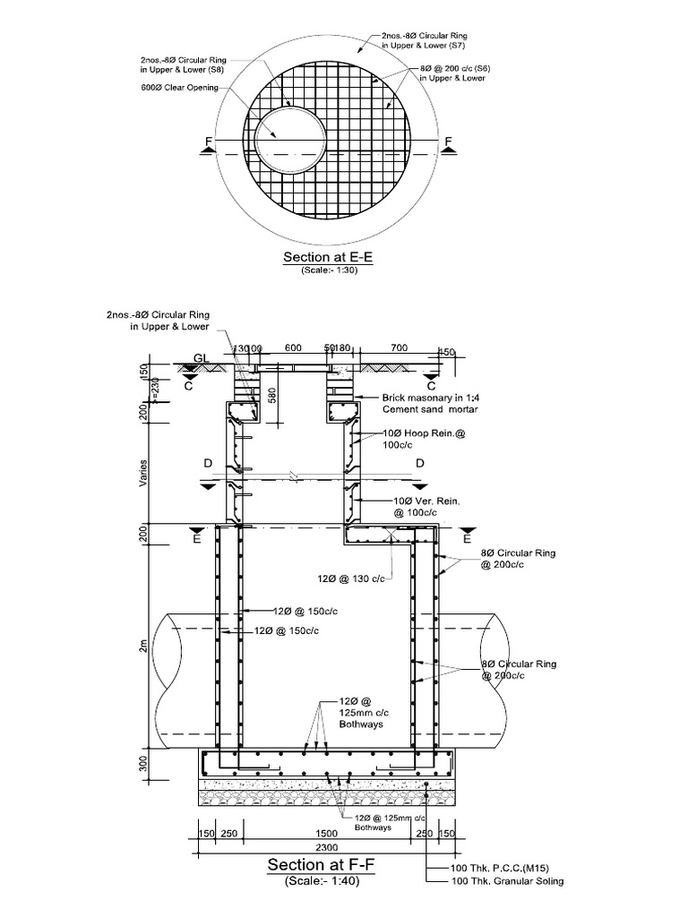 13 RCC Manholes Details Model | PDF