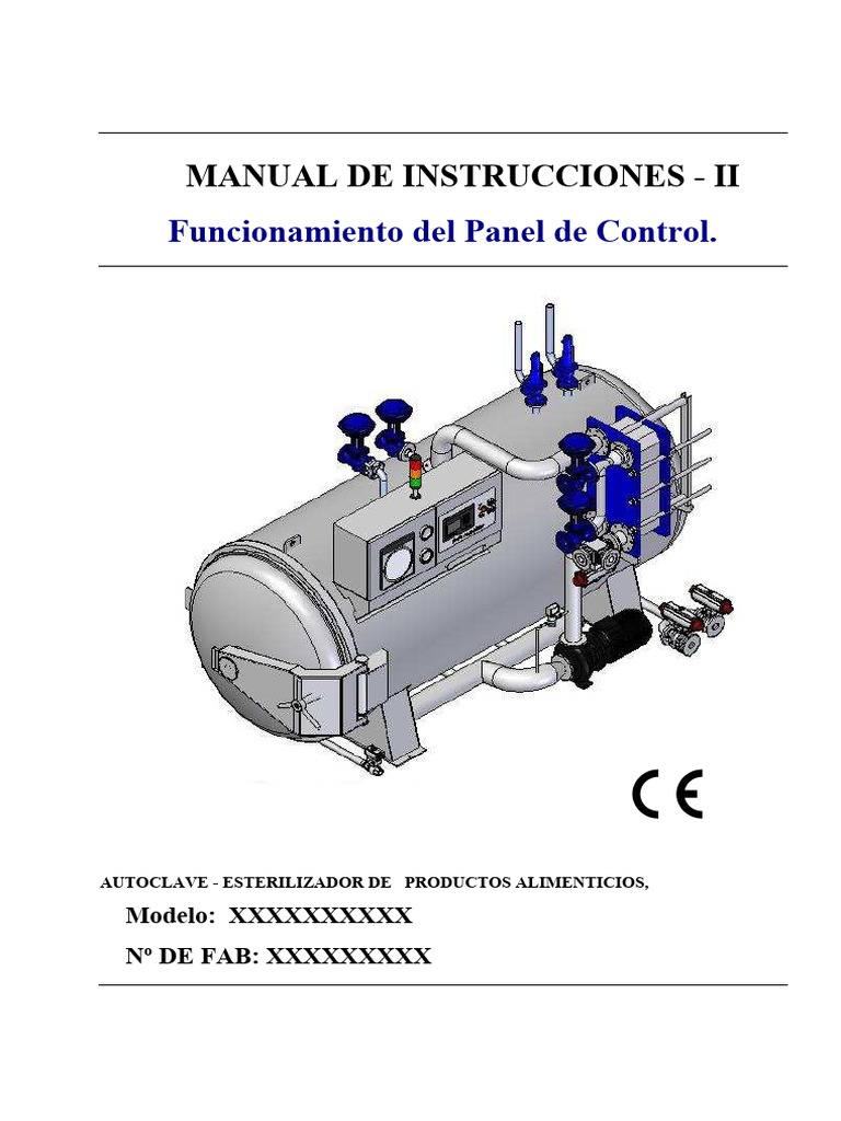 Autoclave - Manual Ii Panel de Control | PDF