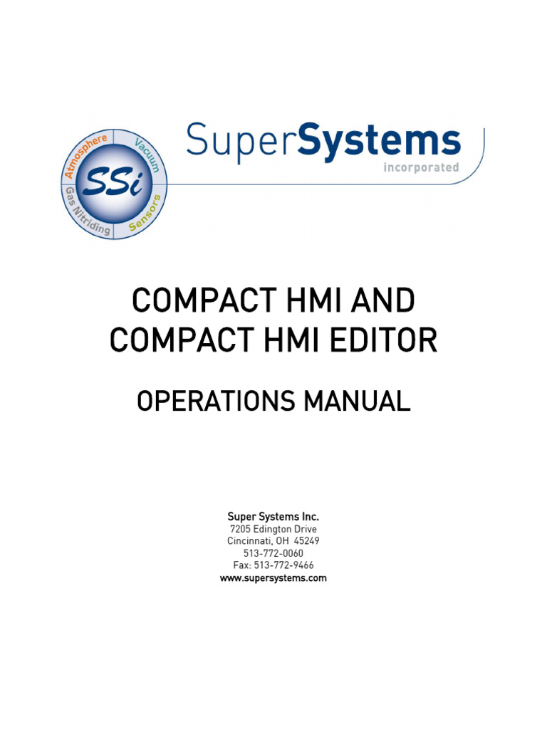 Compact HMI Manual Operation | PDF | Installation (Computer Programs ...