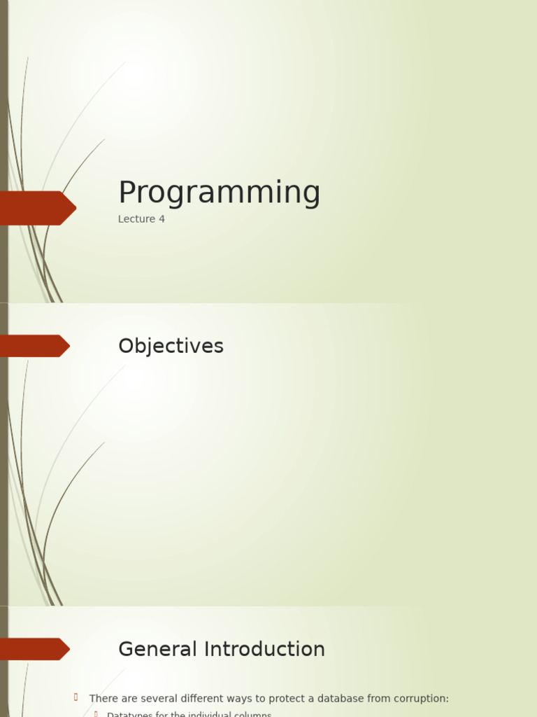 Lecture 4 PLSQL | PDF Lecture 4 PLSQL | PDF