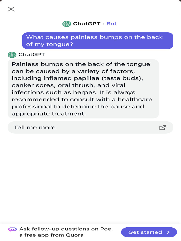 What Causes Painless Bumps On The Back of My Tongue - Quora | PDF