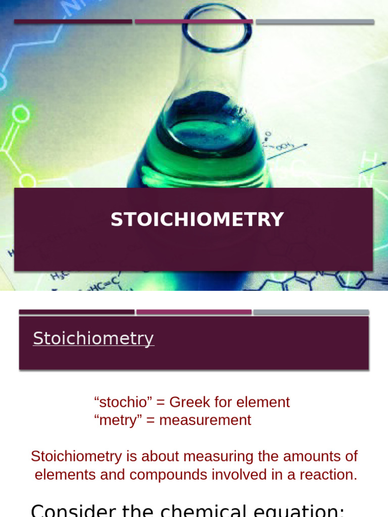 STOICHIOMETRY | PDF