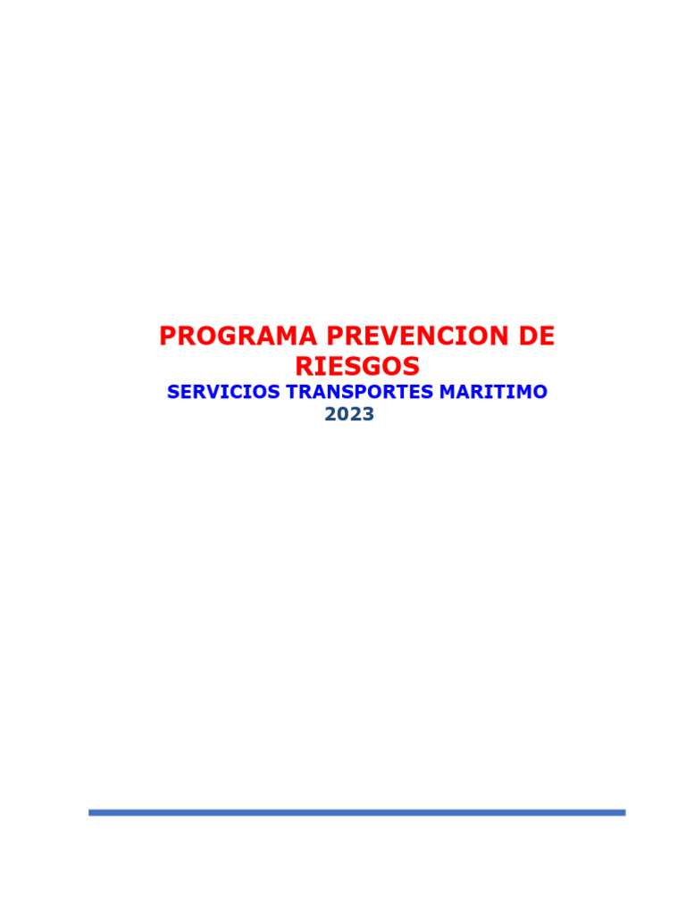 Programa Prevencion | PDF