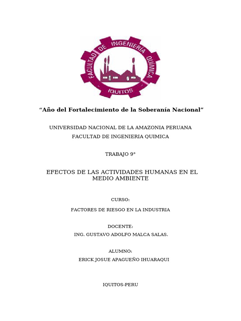 T9 - Factor de Riesgo | PDF