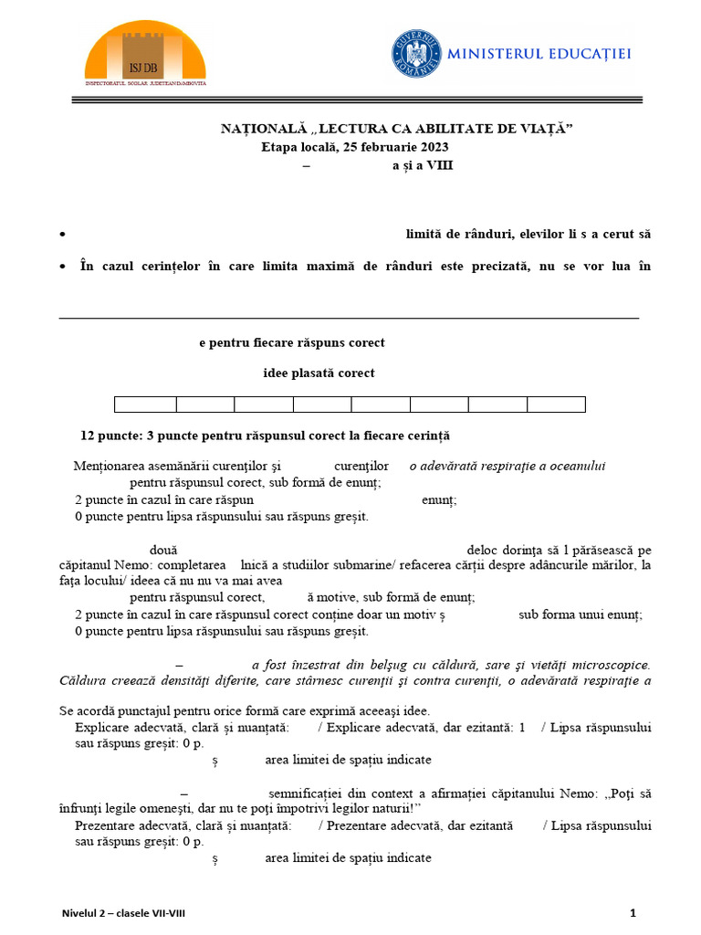 2023 Olav Barem Nivel 2 (Vii-Viii) | PDF