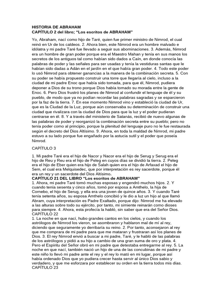 Historia de Abraham | PDF