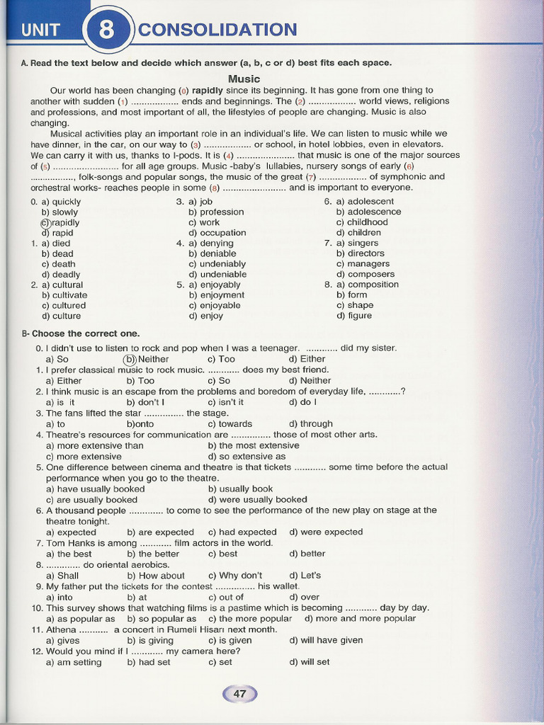 New Bridge To Success 11 Course Book Unit8 | PDF