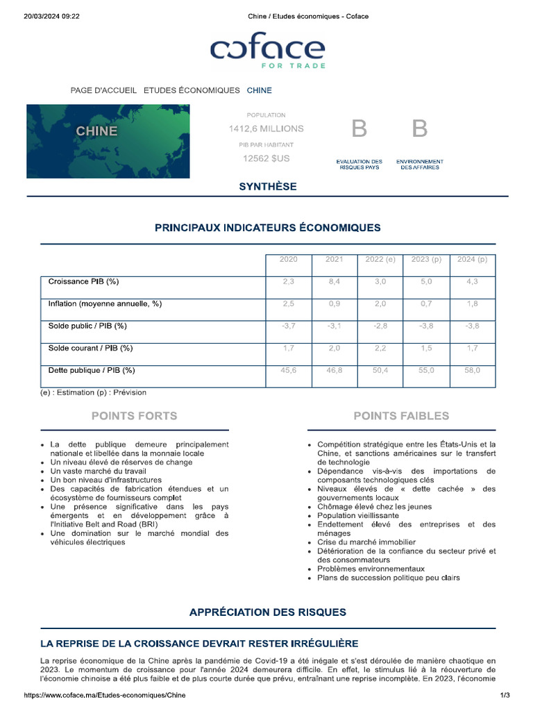 Coface China | PDF