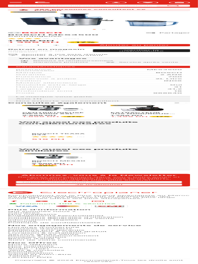 CENTRIFUGEUSE MES3500 IX 700W BOSCH Electroplanet | PDF