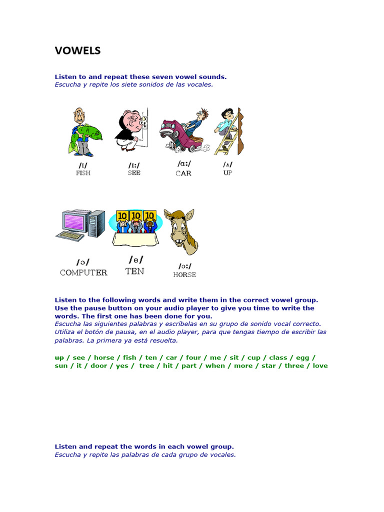 VOWELS | PDF