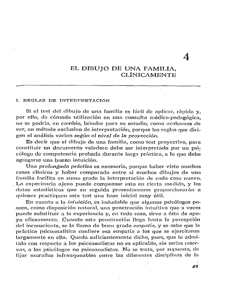 Cap. 4 - Test de La Familia (Louis Corman) | PDF