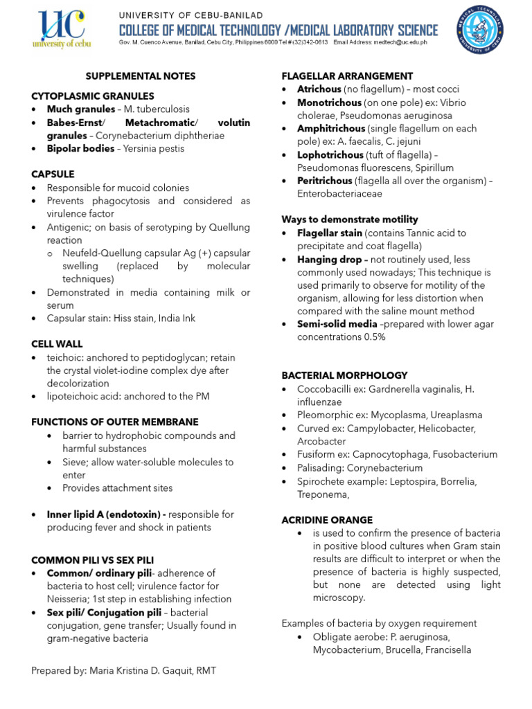 Supplemental Notes - Lesson 1 | PDF