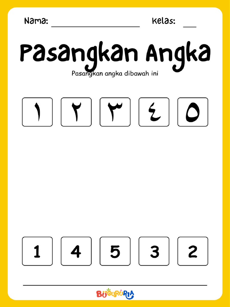 Memasangkan Angka Arab | PDF