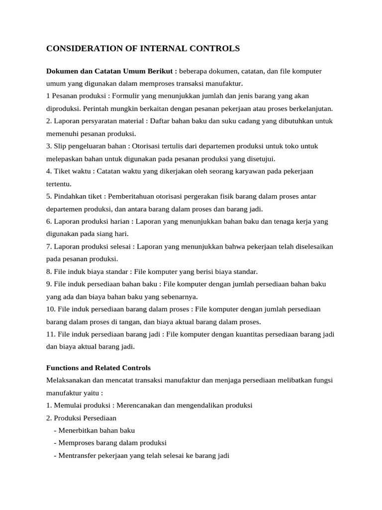 Consideration of Internal Controls | PDF