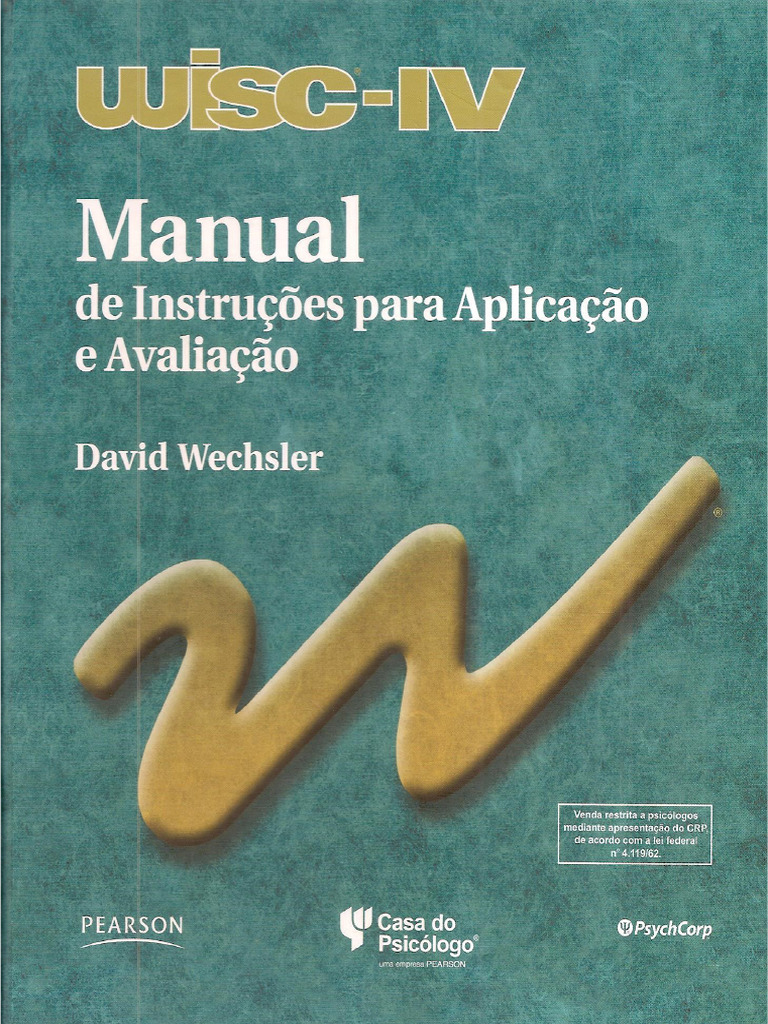 Wisc IV Manual de Aplicacao | PDF