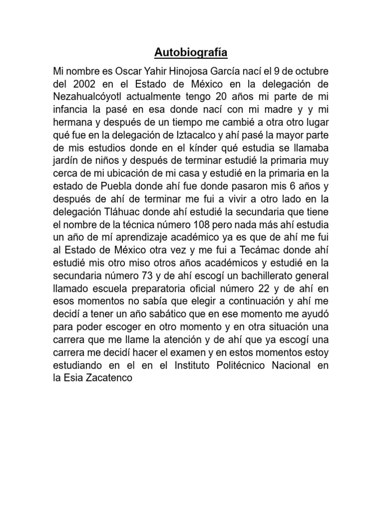 Autobiografia | PDF