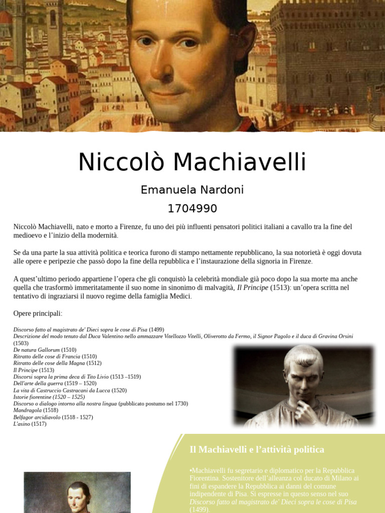 Niccolò Machiavelli | PDF