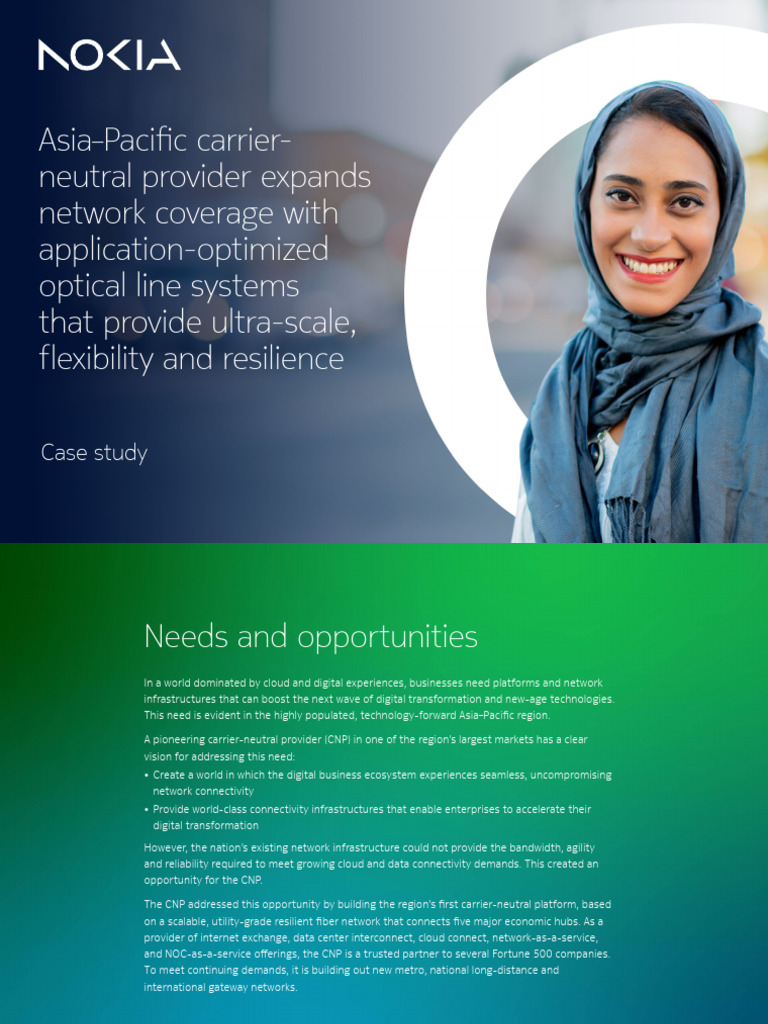 Nokia Asia - Pacific Carrier Neutral Provider Expands Network Cov | PDF