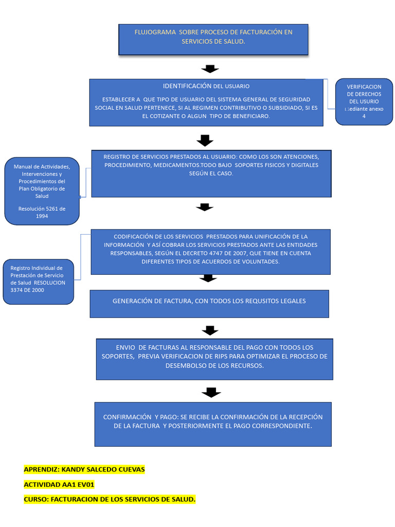 Flujograma de Facturacion de Servicios de Salud | PDF