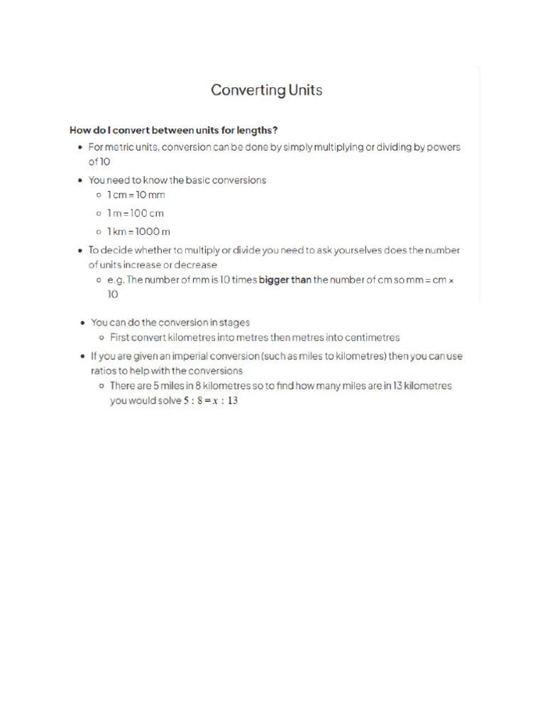 Conversions, Unit 13, Understanding Measurements | PDF