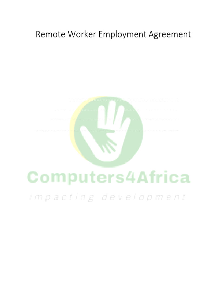 Remote-Employment-Contract LT - No.624 Feb 2024 | PDF