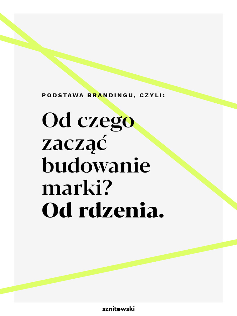 Sznitowski Ebook Rdzen Marki | PDF