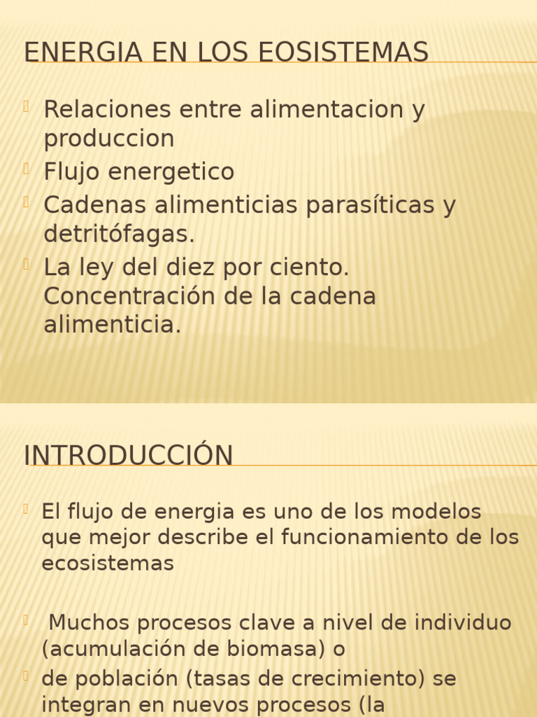 Flujo de Energía en Ecosistemas | PDF | Producción primaria | Fotosíntesis