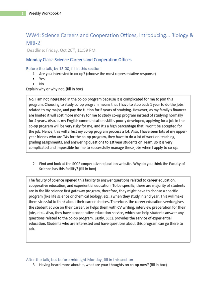 WW4. Co-Op& BIology&MRI-2 | PDF