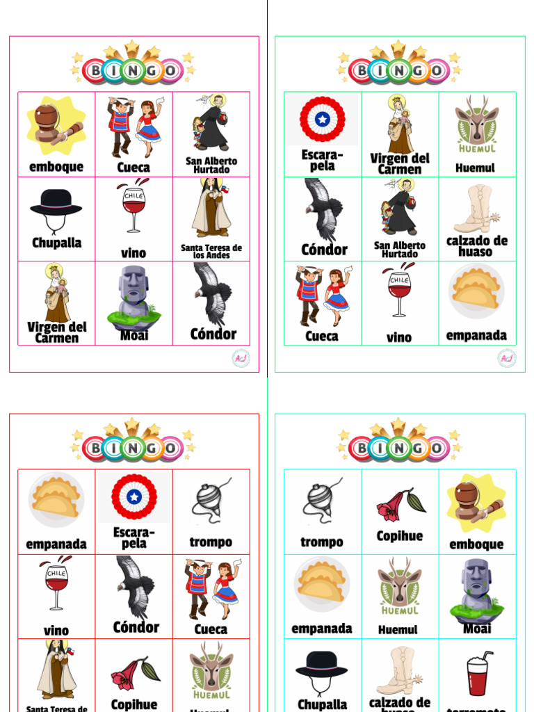 Bingo Chileno Cartones | PDF