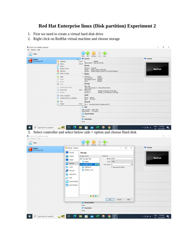 Red Hat Enterprise Linux Disk Partition | PDF