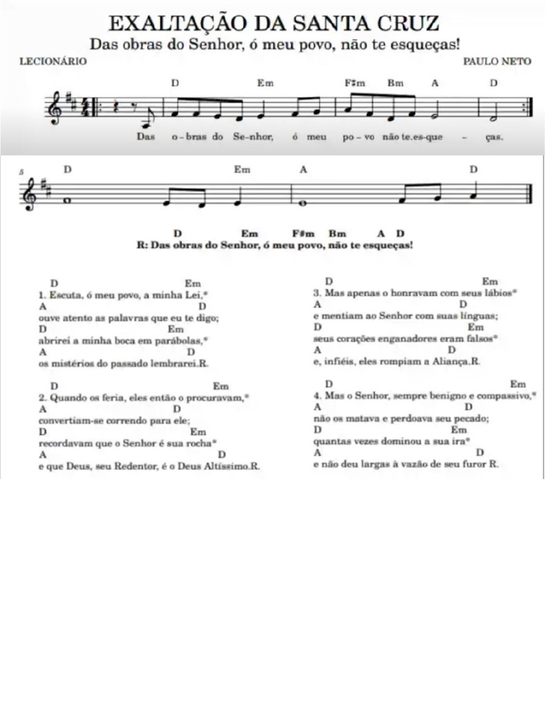 Salmo Exaltação Da Santa Cruz | PDF