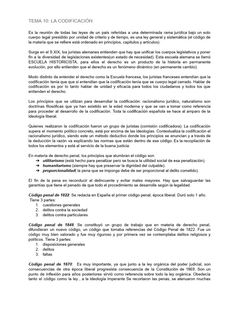 Tema 10 - La Codificación | PDF