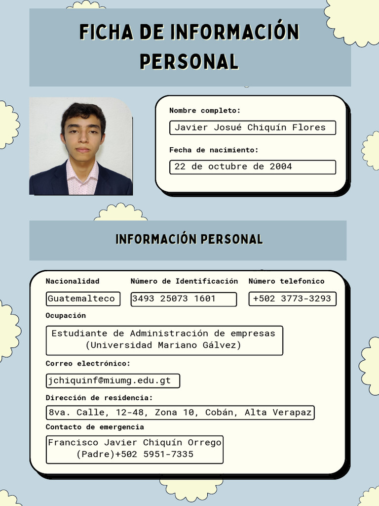 Ficha de Información Personal | PDF