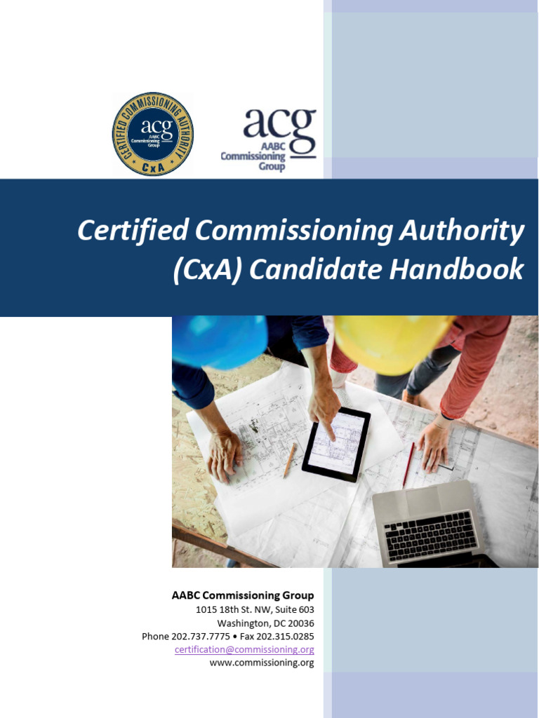 CxA Candidate Handbook | PDF