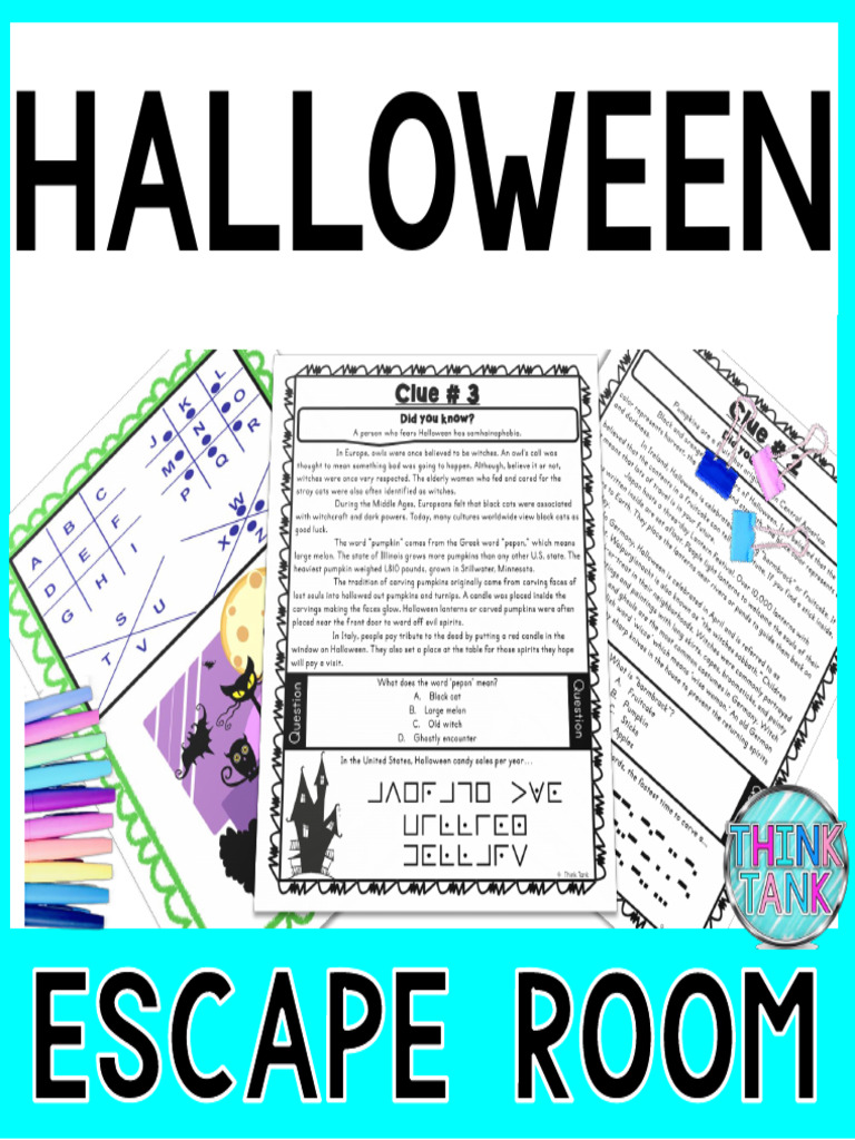 Halloween Escape Room October Activity 3232458 | PDF | Language Arts ...