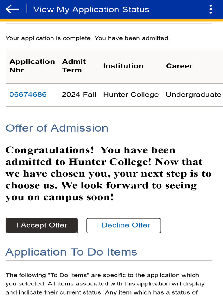 View My Application Status | PDF