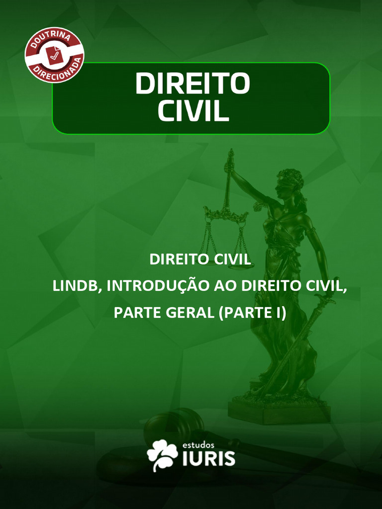 Iuris Civil Def 01 Lindb Introdução Ao Direito Civil Parte Geral | PDF