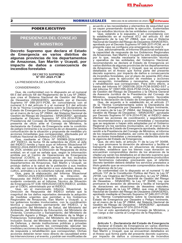 DS 097-2024-PCM | PDF