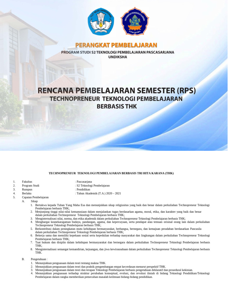 RPS THK - S2 TP | PDF