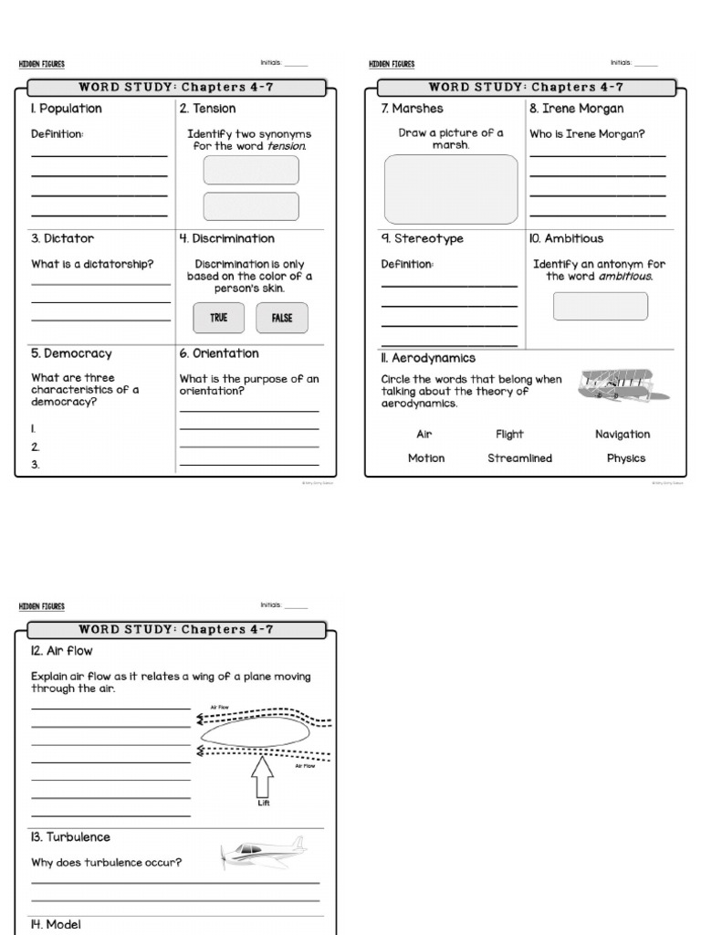 Word Study Chapter 4-7 | PDF
